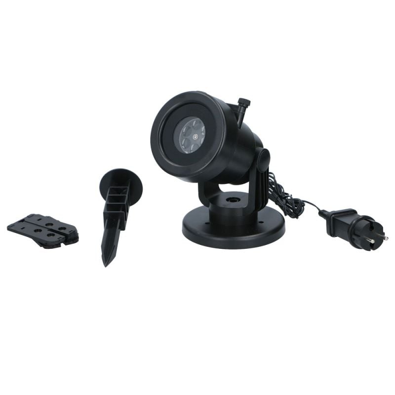 Projector led light, ABS, 6 slides, 4 patterns, max distance
