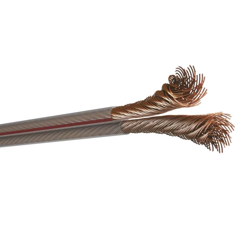 Transparent audio cable 2x1 mm2, PVC, 50 V | Megatek