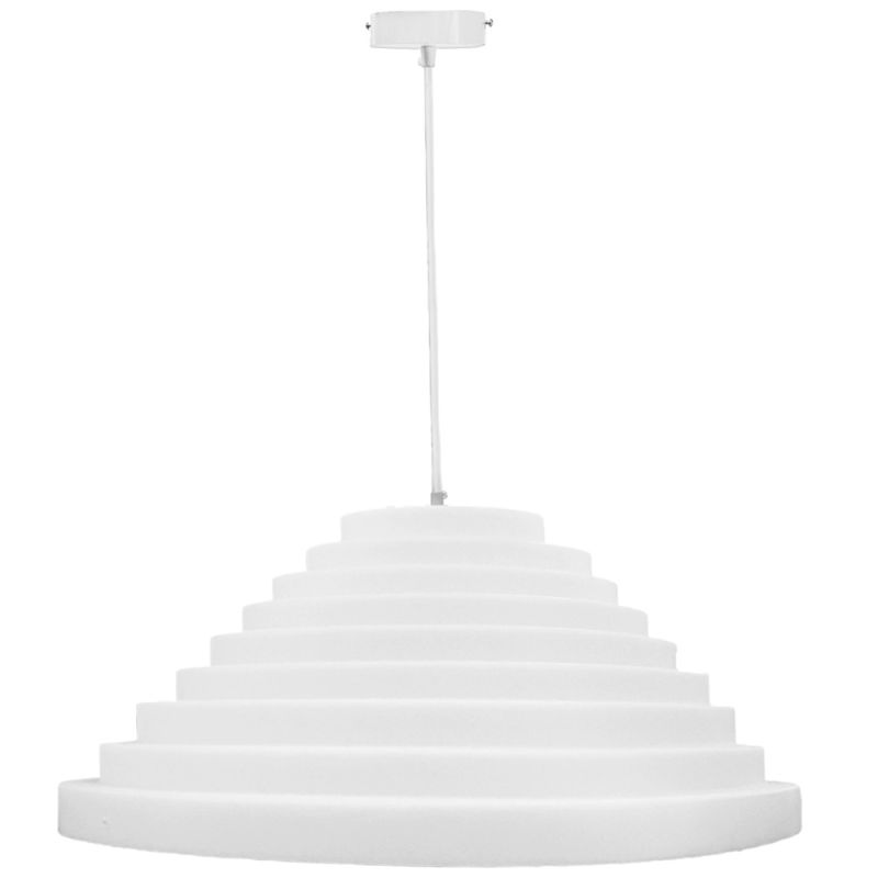 Ceiling light, plastic, white, E27, 60x60x28cm | Megatek