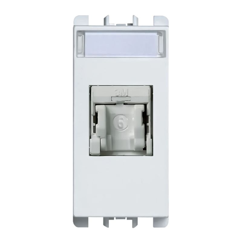 Network socket, RJ45 cat.6, white, Simon Urmet | Megatek