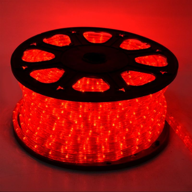 LED lighting 230V square tube, red, IP64 | Megatek