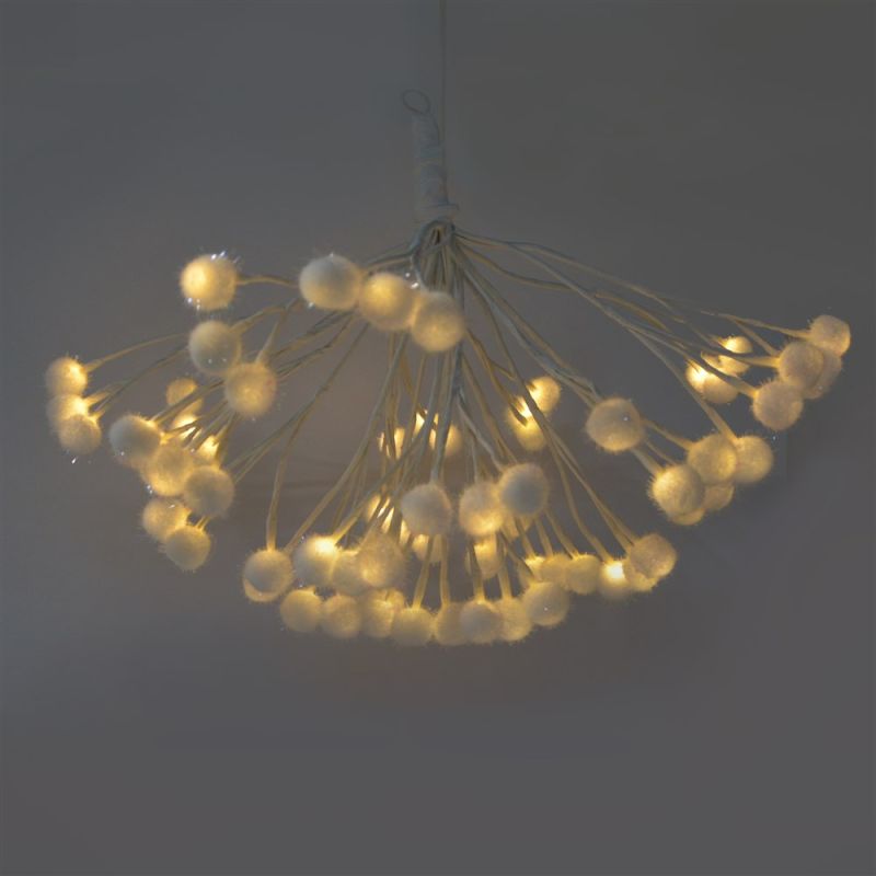 LED twig ball l w snowball, , 3000 K, D40 cm | Megatek