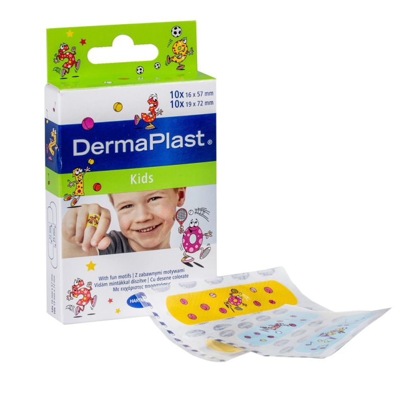 Colorful adhesive plaster for kids, Hartmann DermaPlast® Kid