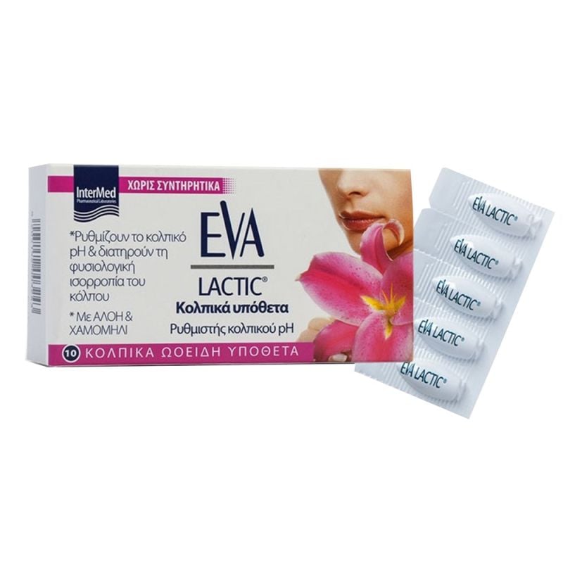 Vaginal ovules, Eva Lactic, with vaginal pH regulating effec