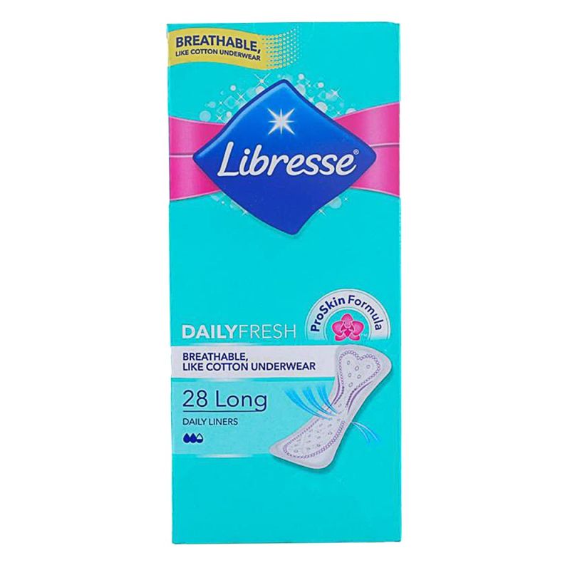 Sanitary napkins, Libresse, Daily Fresh Long, 28 pieces | Me